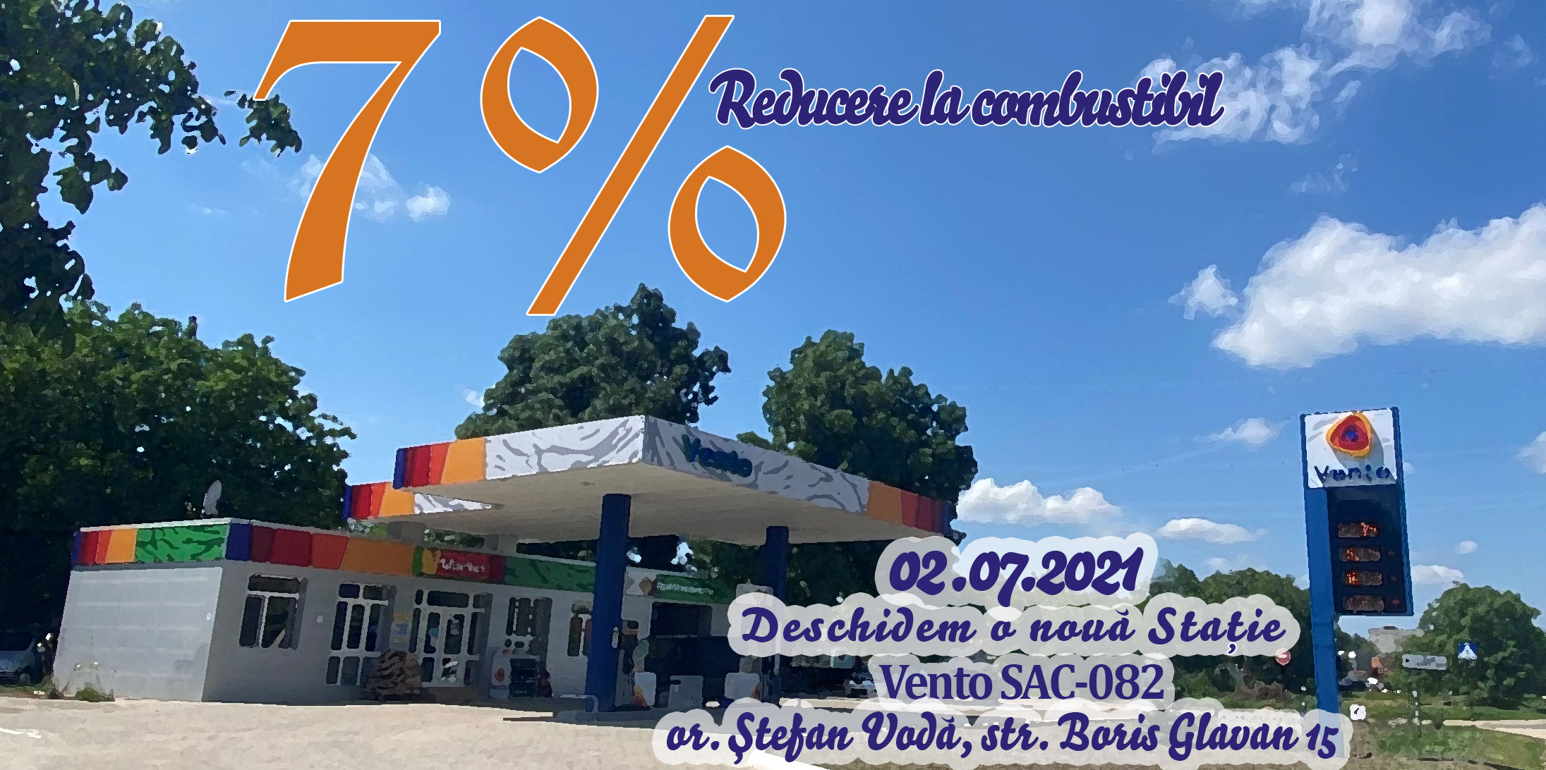 Deschiderea Stației Vento SAC-082, or. Ștefan Vodă, str. Boris Glavan ...